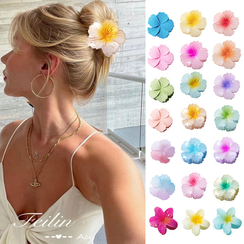 JOJO COCO Yi Mengling's Same Style Plumeria Clip Women's New Holiday ...