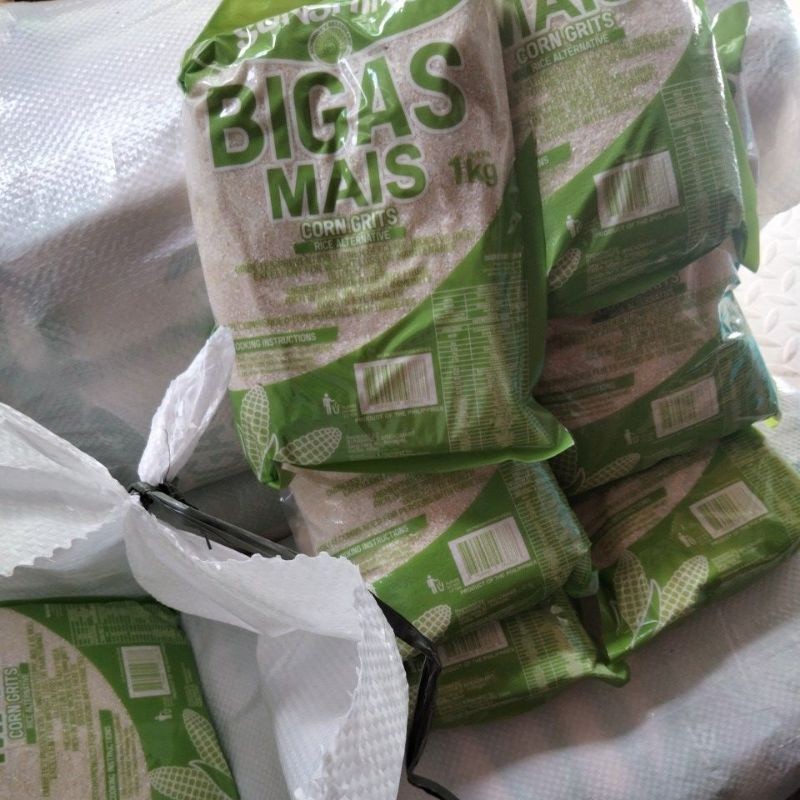 ♀ 1KG #10,#12,#14 & #16Premium Bigas Mais White and Yellow Corn Grits ...