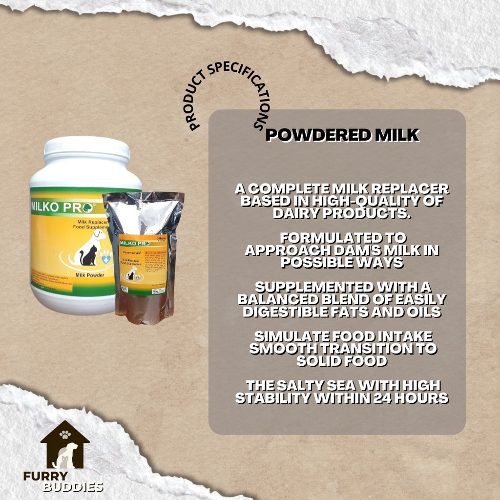⊕ Milko Pro Milk Replacer Food Supplement (200 grams) Sold per piece ...