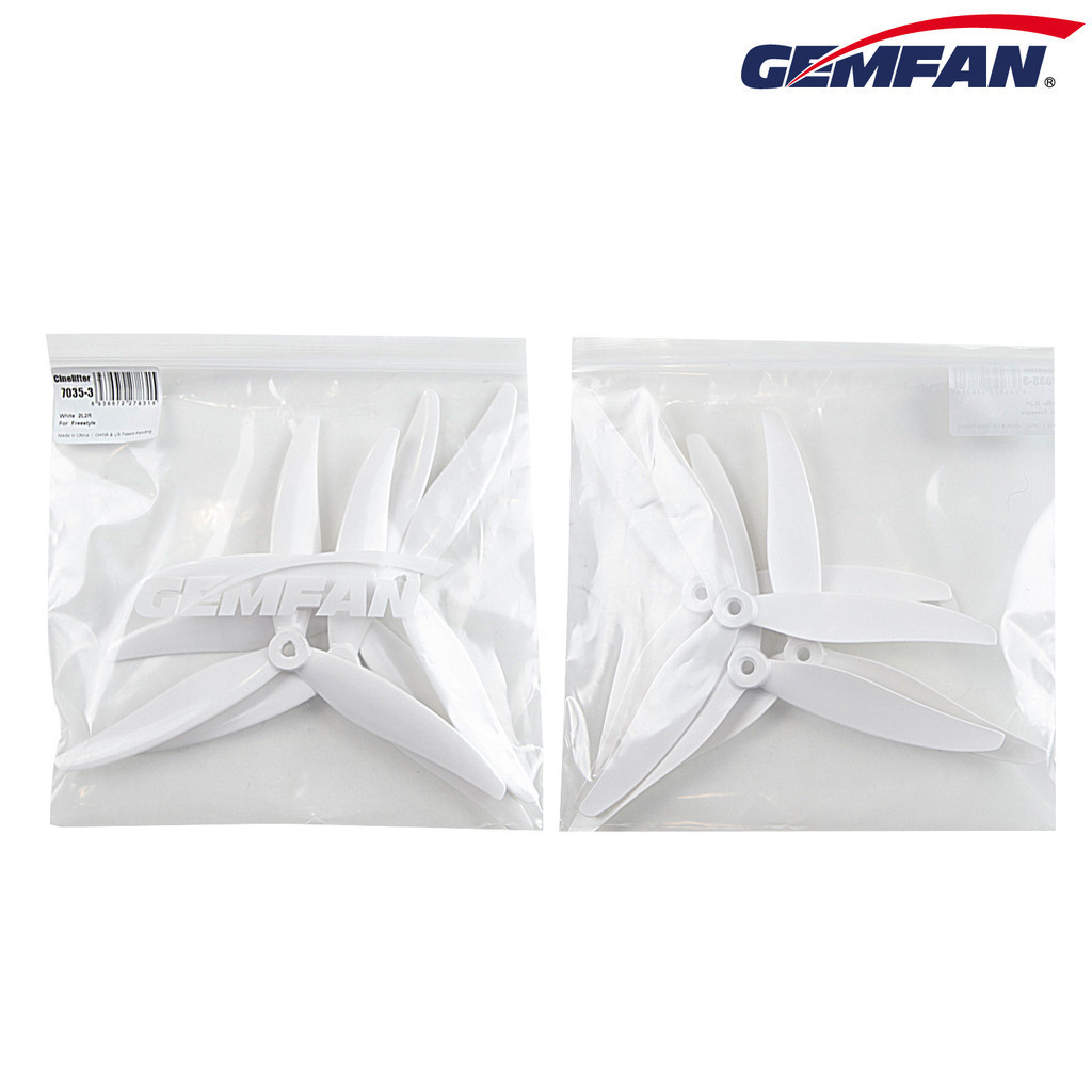 2 pairs Gemfan Cinelifter 7035 7X3.5 3-Blade Reinforced PC Propeller ...