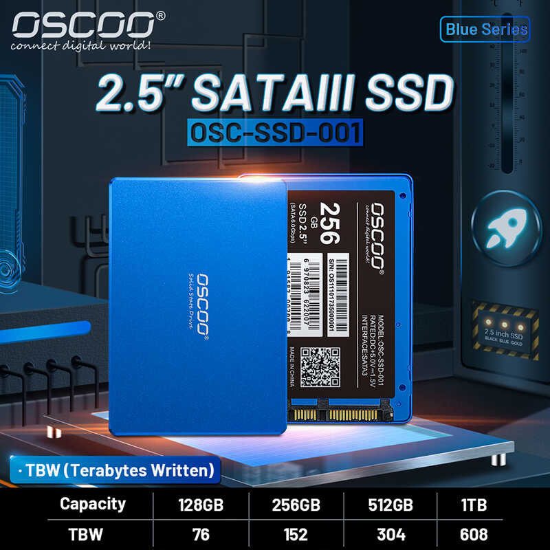 Hard Osco-2.5-Pulgada SSD Drive, Internal Solid-State Device, Sataii ...