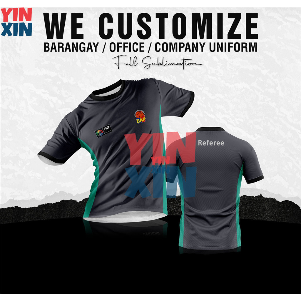 Yinxin | 【Free custom】 2024 FIBA Basketball Referee T-shirt jersey ...