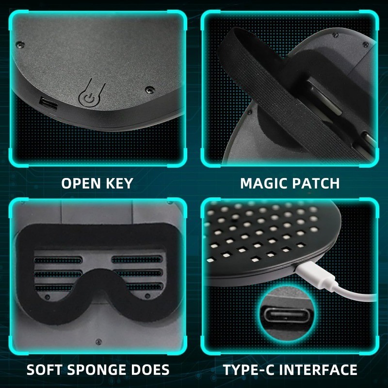 Led Mask, Light Up Mask with Gesture Sensing, LED Lighted Face ...