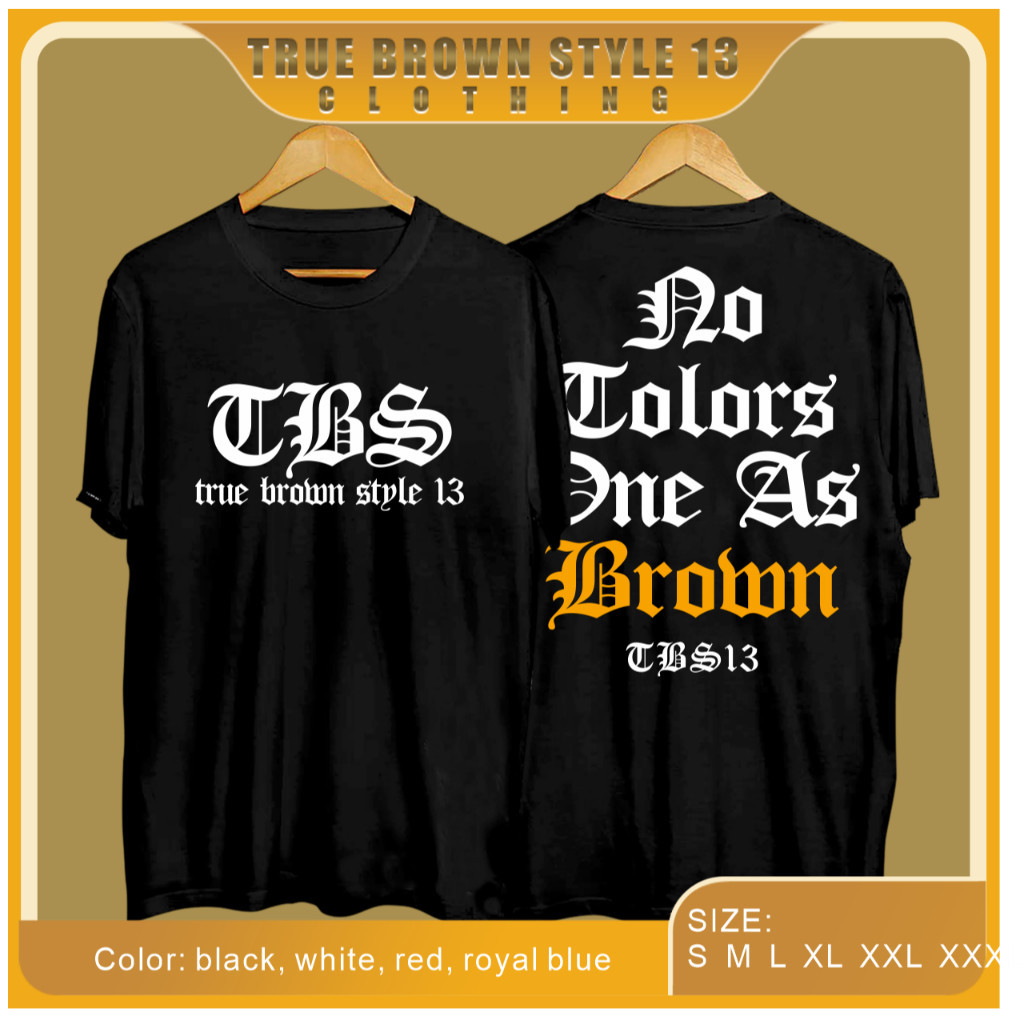 TBS13 TRUE BROWN STVLE V79 classic loose gangster T-shirt | Shopee ...