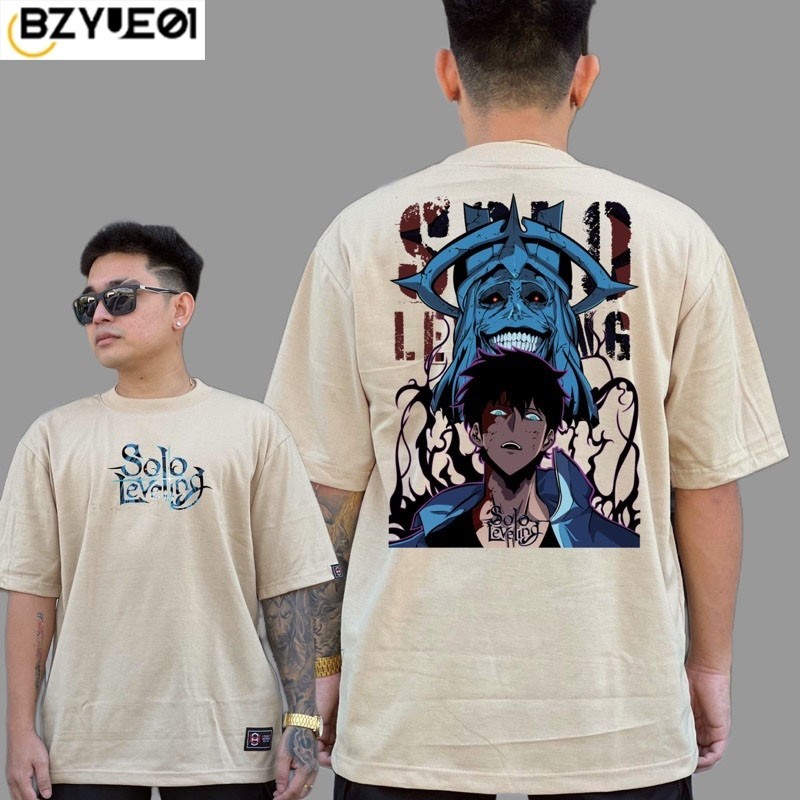 [Ready Stock] Solo Leveling v1 | Sung Jinwoo | Oversized Tshirt | Anime ...