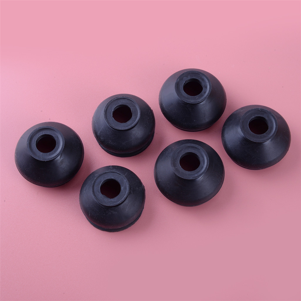 6pcs Black Rubber Tie Rod End Ball Joint Dust Boots Cover Gaiters ...