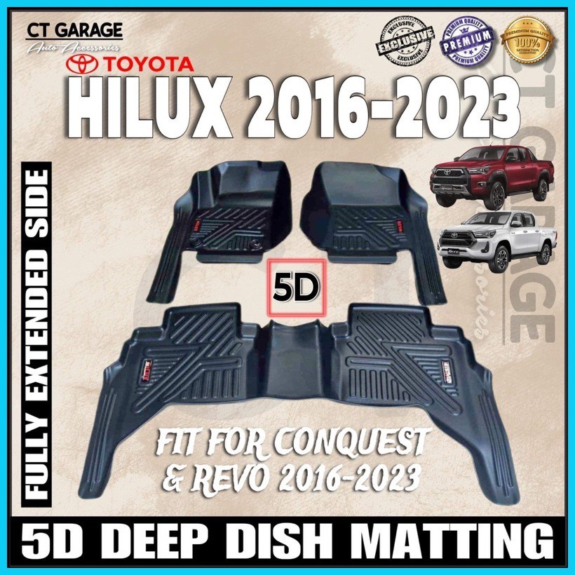 ☃ ☇ ♕ TOYOTA HILUX REVO/CONQUEST/GR SPORT 2016-2024 5D DEEP DISH ...