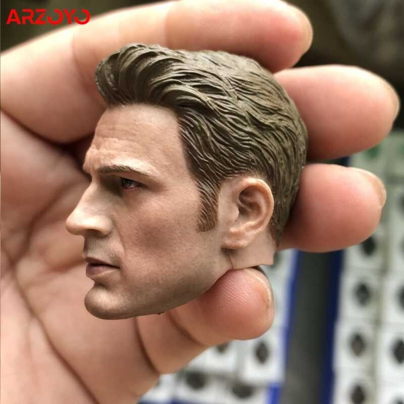 1/6 Scale Carving Chris E Steve Roger Head Suitable For Encapsulating ...