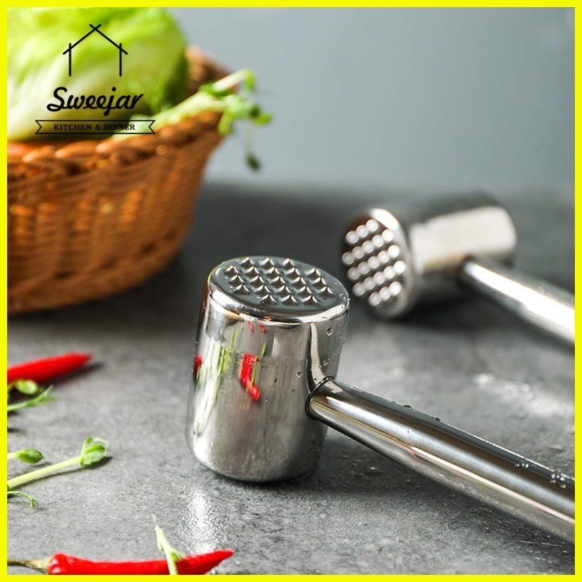 Meat Tenderizer 304 Stainless Steel Meat Hammer For Beef Steak Chicken
