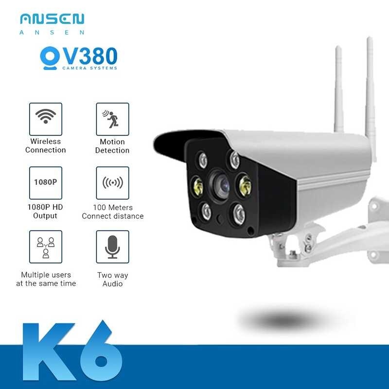 ANSEN V380 Pro CCTV Wi-Fi Connect To Cellphone Outdoor Waterproof Night ...