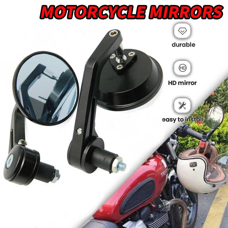 Pinph View Universal Round Bar End Type - Motorcycle Side Mirror ...