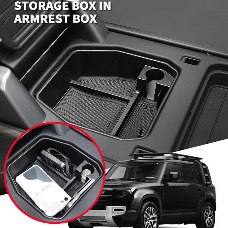 Console Car Center Organizer For Land Rover Defender 110 2020 Armrest ...