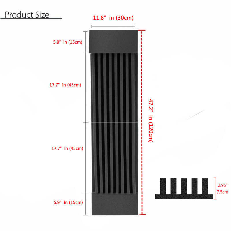 BEIYIN [4 Pcs/Sets] Acoustic Diffuser Foam Recording Studios Accessorie ...