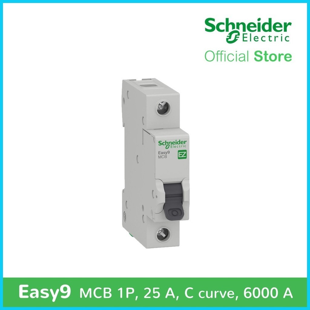 Schneider Easy9 MCB 1P 25A C 6000A 230V Miniature circuit-breaker (EZ9F56125) | Shopee Philippines