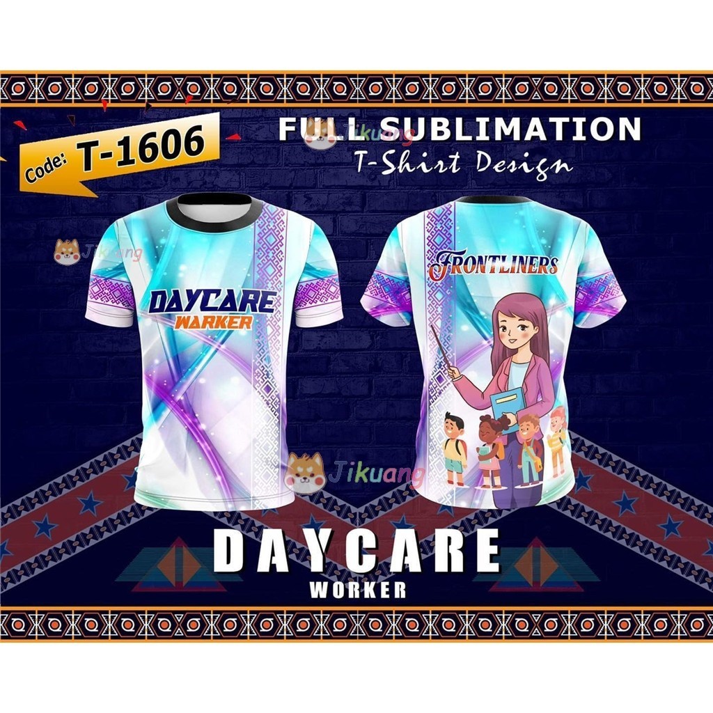 Daycare worker Jersey Dryfit Shirt - Full Sublimation Shirt for MEN ...