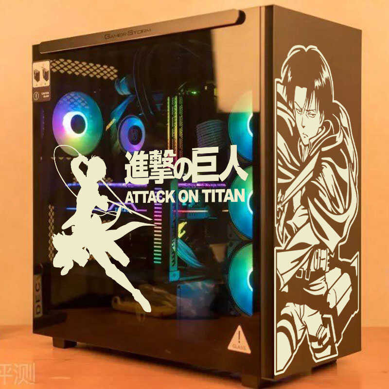 Ackerman Levi Anime Stickers for PC Case,Personaliy Cartoon Decor Vinyl ...