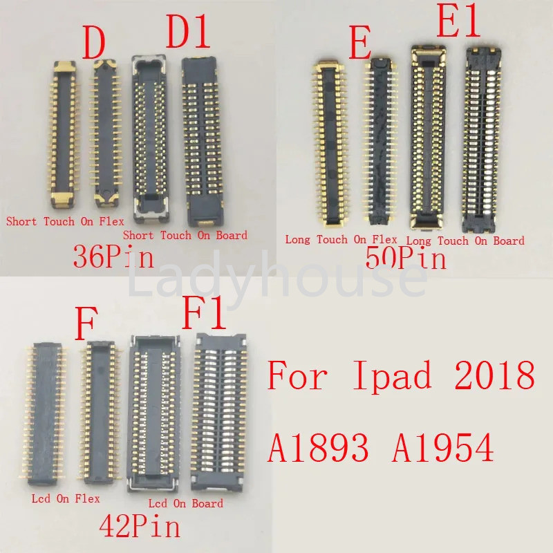 1-10Pcs Lcd Digitizer Touch Screen Flex FPC Connector Plug Contact ...
