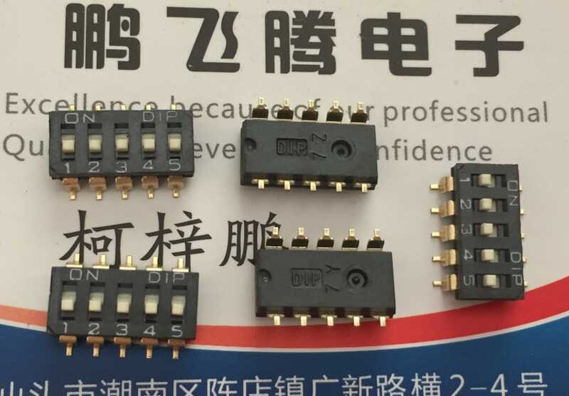 Original Taiwan DIP patch 5-digit dip switch DM-05-V piano key flat ...