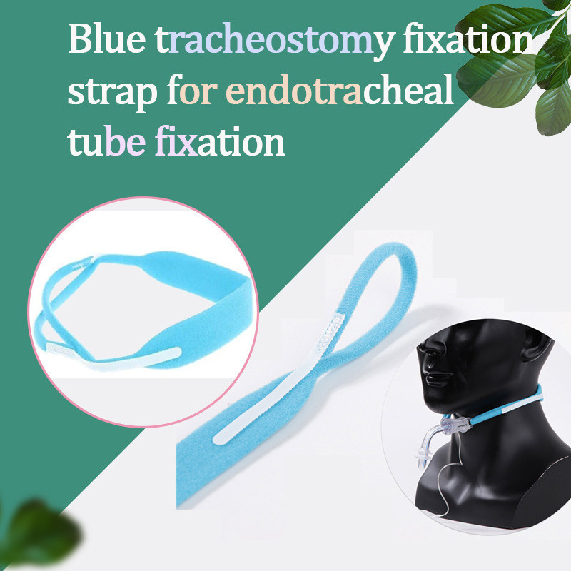 Sponge Velcro Adjustable Fixation Band Tracheostomy Tube Tie Neck ...