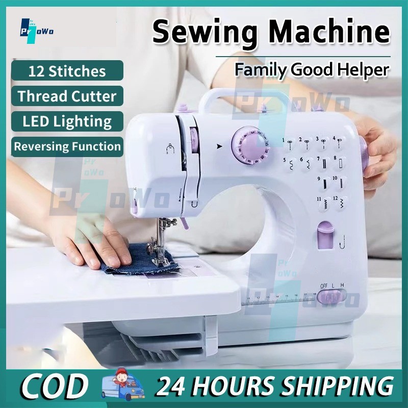 Portable 12-Stitches Sewing Machine Multifunctional Household Mini ...