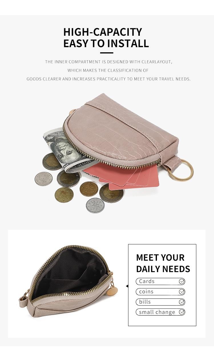 Dodo New Korean Solid Color Leather PU Coin Purse Mini Multifunctional ...