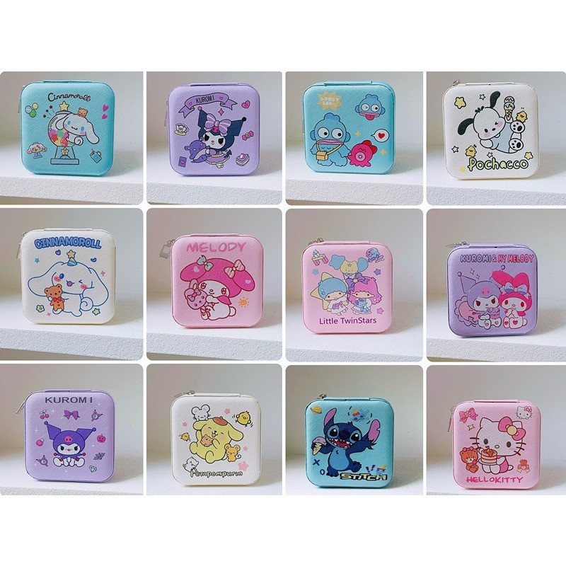 Cinnamoroll My Melody Jewelry Box, Cinnamoroll PU Small Portable ...
