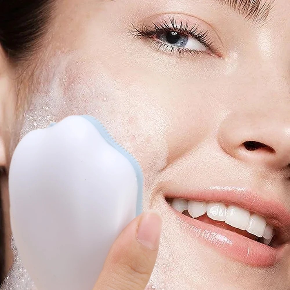 1PC Cat Claw Shape Manual Facial Cleansing Brush Gentle Soft Face Wash ...