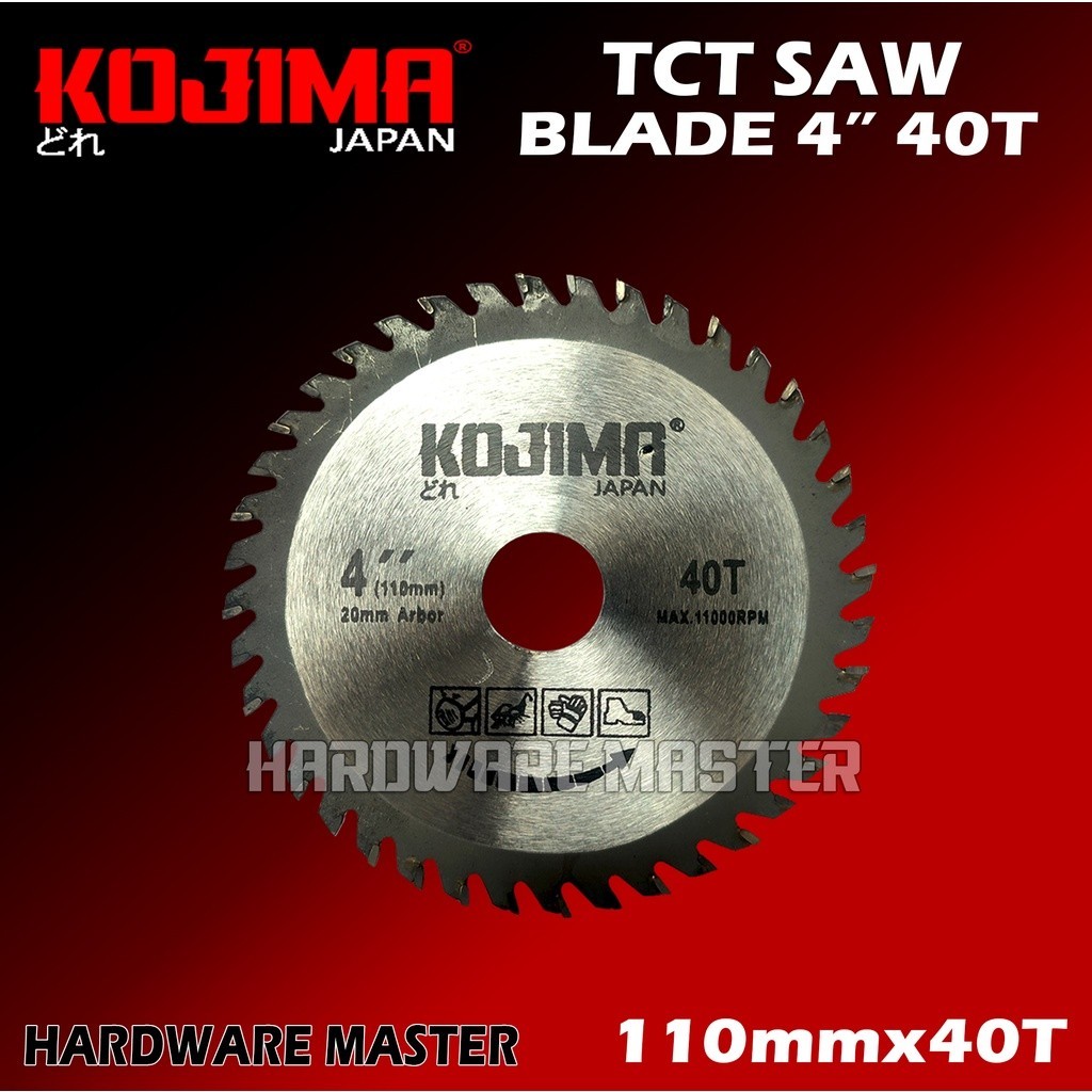 Kojima Diamond Tile Cutter 4 Tct Saw Blade 4 110mm X 40t Shopee