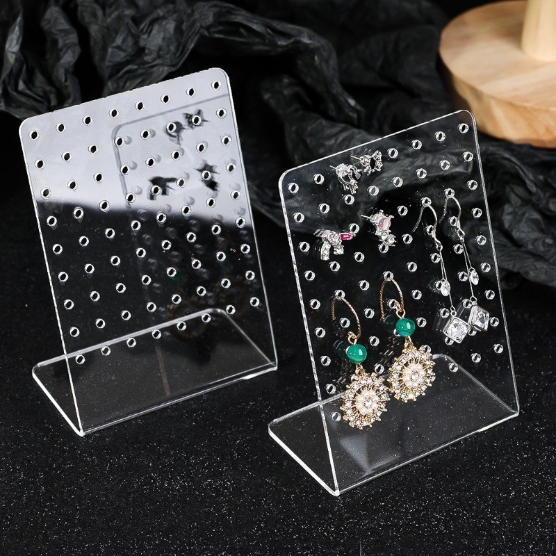 72 Holes Jewelry Accessories Studs Display Rack - L Shape Showcase ...