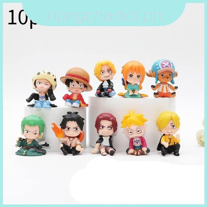 Miniature Pirate Chibi Crew Luffy Zoro Nami Robin Figures Plastic ...
