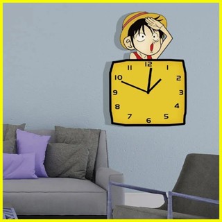 One Piece Anime Silent Wall Clock Hanging Orasan for bedroom Living ...