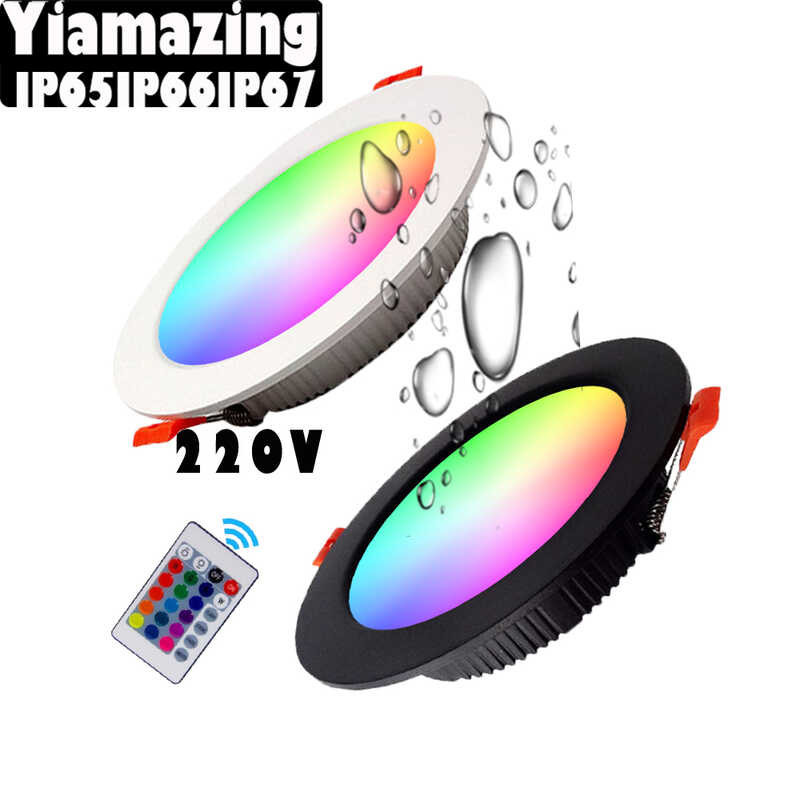 220V Ip65 Ip66 Ip67 Outdoor Waterproof RGB Smart LED Downlight 6W 9W ...