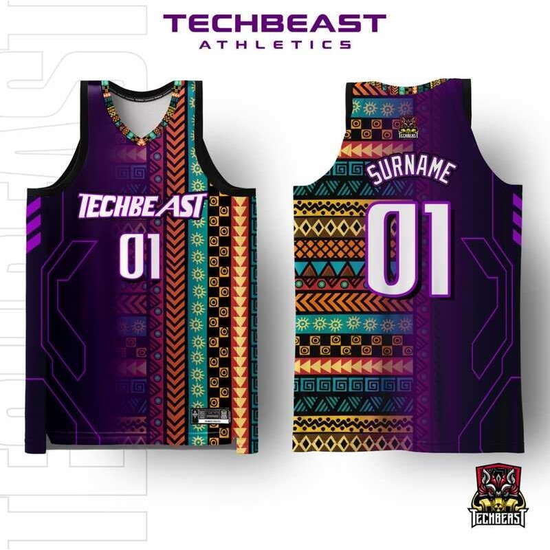 Kultura Full Sublimation Basketball Jersey Techbeast ( CUSTOM NAME + NUMBER ) | Shopee Philippines
