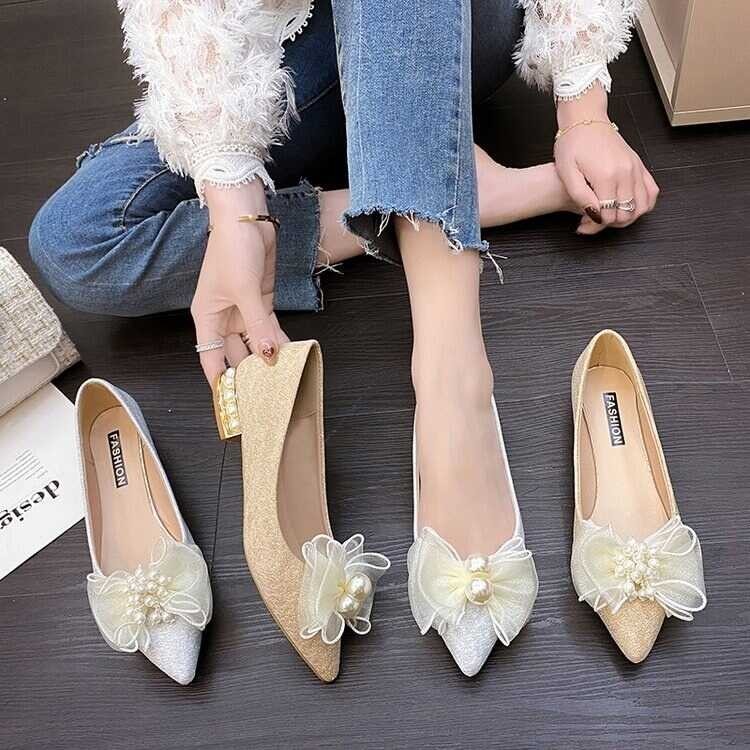 Bride White Pearl - Shoe Tying Wedding Dress 2022 New Summer Sil And ...