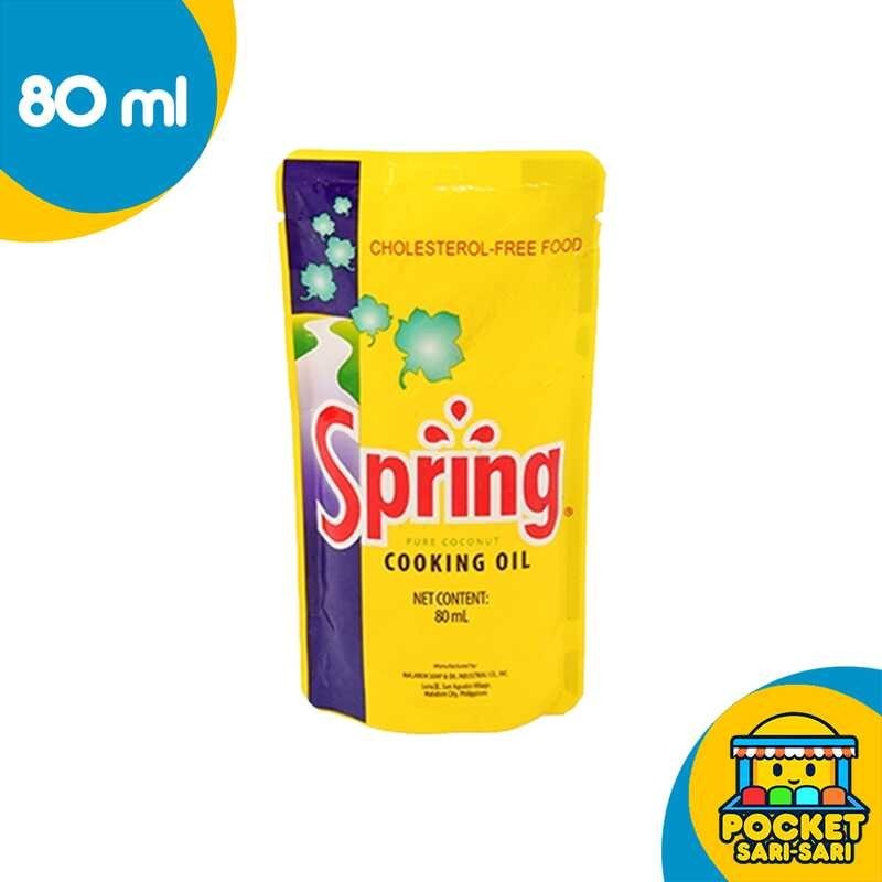 Spring Pure Coconut - Vegetable Cooking Oil 80ml | Shopee Philippines