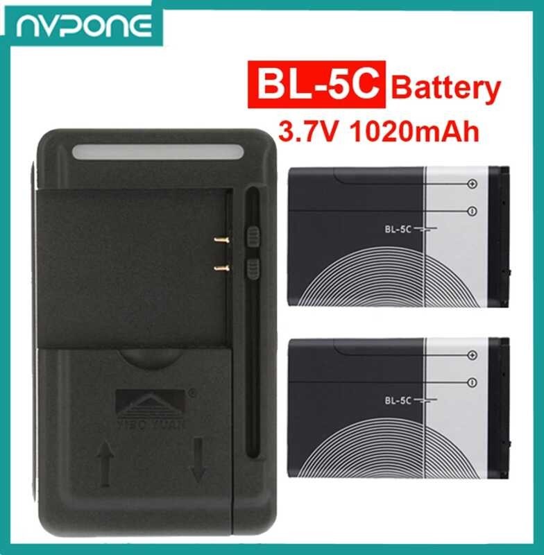 3.7V 1020Mah Bl-5C Li-Ion Rechargeable Phone For NOKIA C2-01 N70 N72 C2 ...