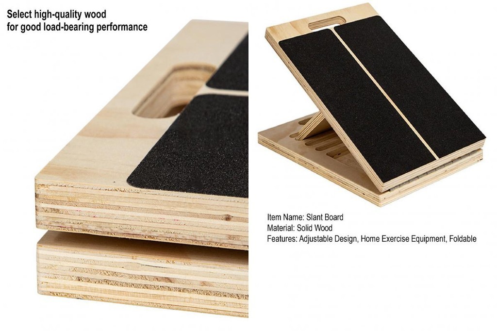 Physical Therapy Squat Board Home Gym Slant Board Adjustable Calf ...