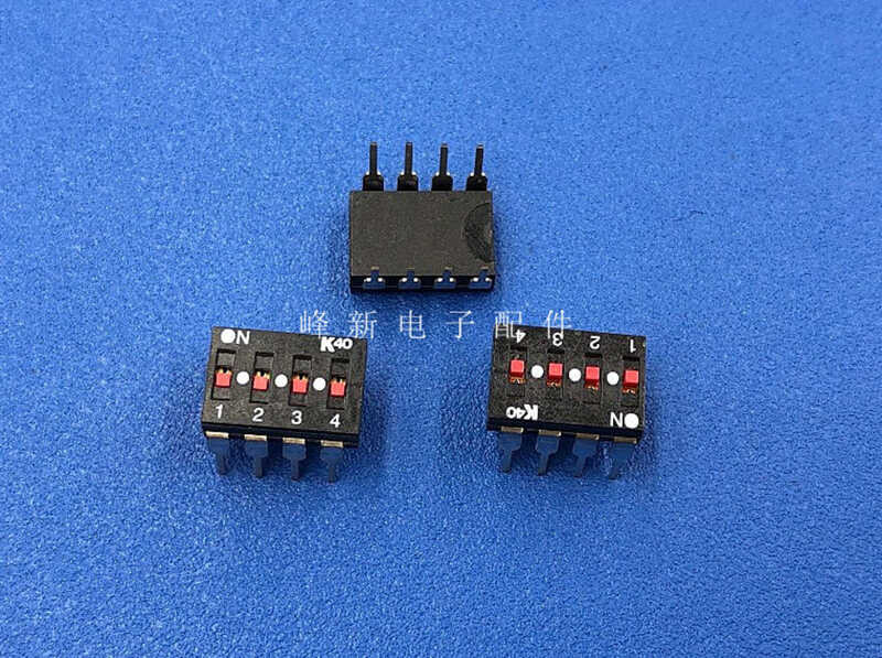 K40 straight insertion 8-pin 8P piano key type 4-position flat dip code ...