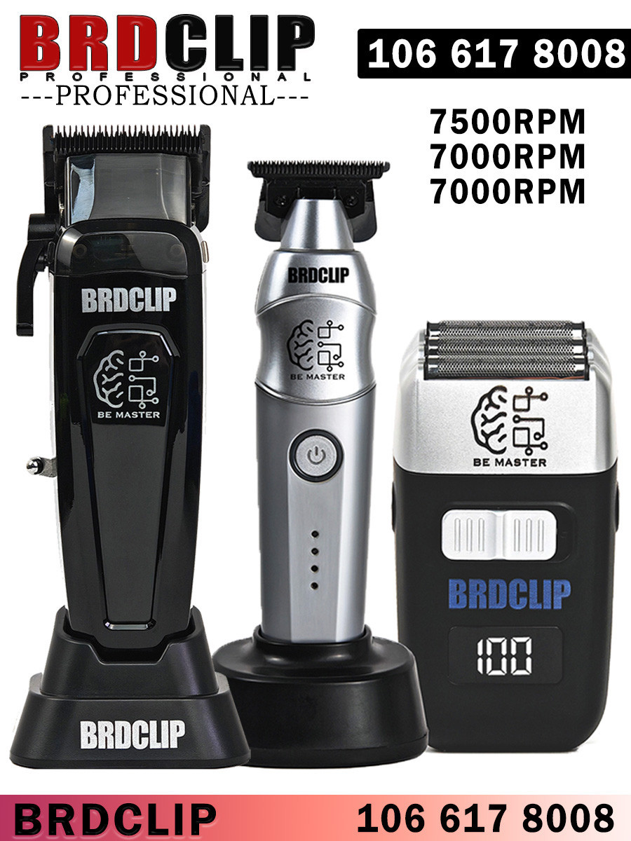Barber Shop Set BRDCLIP 106 617 8008 Professional Electric Hair Clipper ...