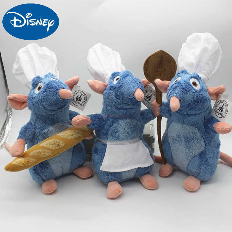 Anime Cute Mouse Ratatouille Remy Bread Hat Plushie Stuffed Animals ...