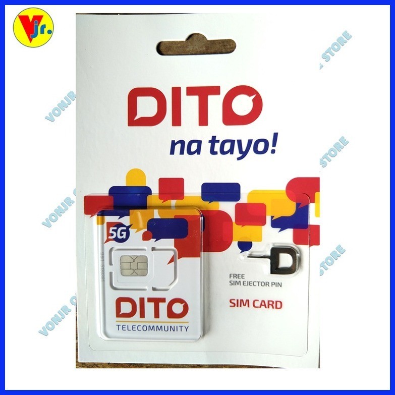 DITO Telecommunity Sim Card 5G/LTE Preloaded with DITO39 | Shopee ...