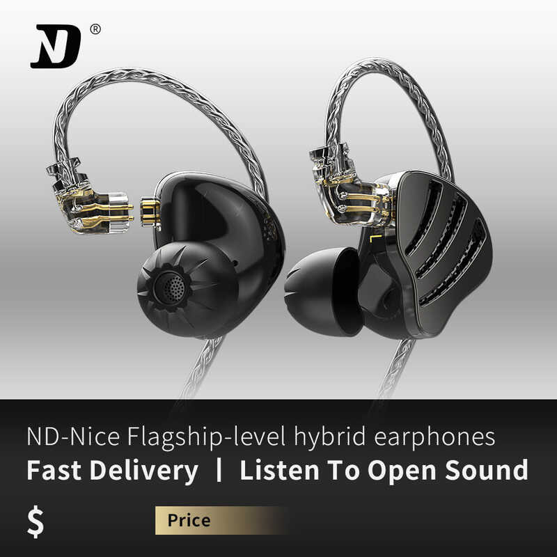 Nd-Nice Coil Iron Earphone Fever Grado HIFI Tunog Kwalidad Sa Paglipat ...