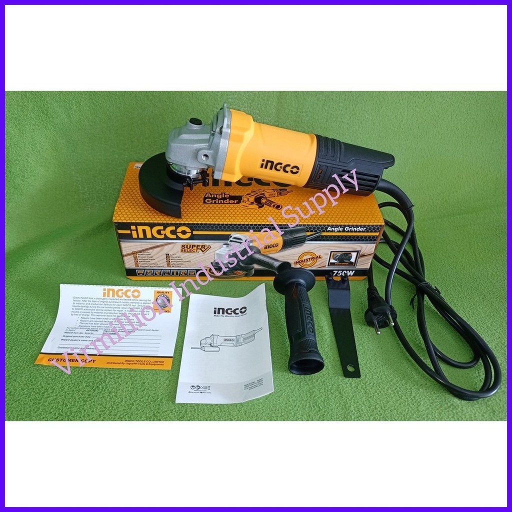 ♨ INGCO ANGLE GRINDER 750WATTS (ORIGINAL) | Shopee Philippines