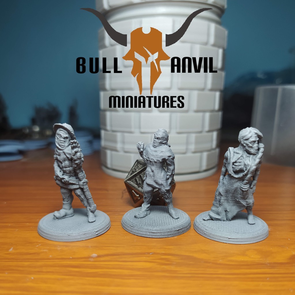 Zombies - FDM - BriteMinis - Bull Anvil 3D - Tabletop / Pathfinder ...