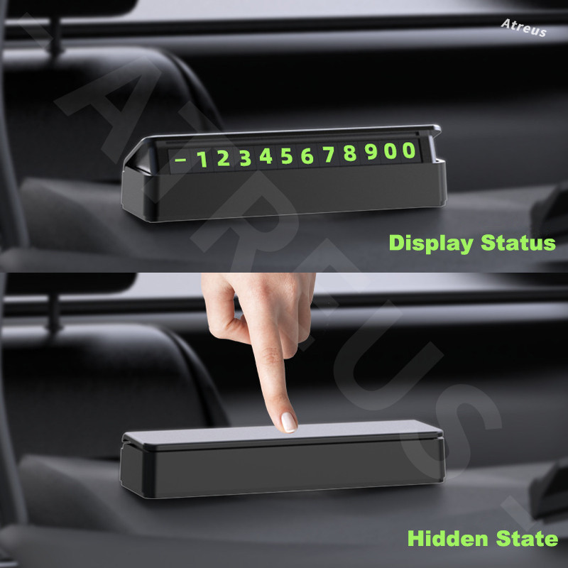 Chery Car Luminous Phone Number Card Plate Temporary Magnetic Numbers ...