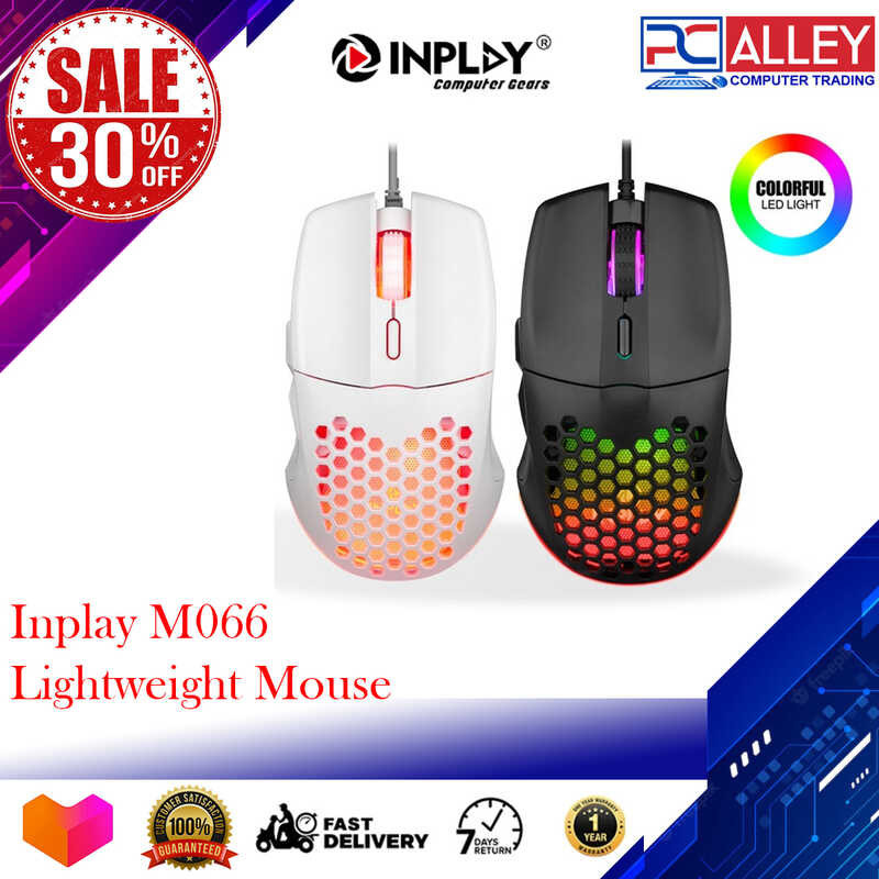 Inplay M066 LIGHTWEIGHT RGB GAMING MOUSE PC Alley | Shopee Philippines