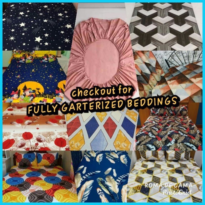 ☑ FAMILY FULLY GARTERIZED 3in1 BEDSHEETS CANADIAN COTTON | Shopee ...