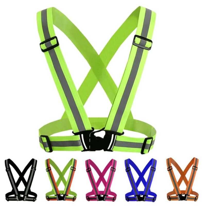 Adjustable Breathable Safety Highlight Reflective Straps Night Running ...