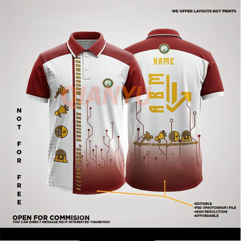 【FREE Custom】2025 Alternative ABM Uniform POLOshirt for men women ready ...