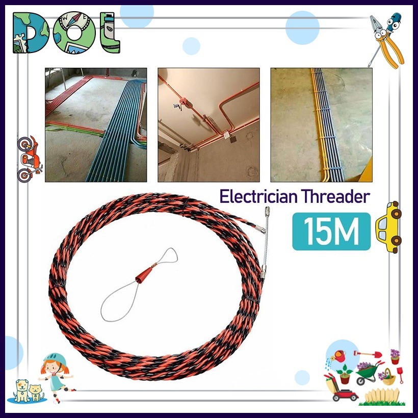 ๑ Wire Threader Puller Electrician Conduit Ducting Cable Puller Home ...
